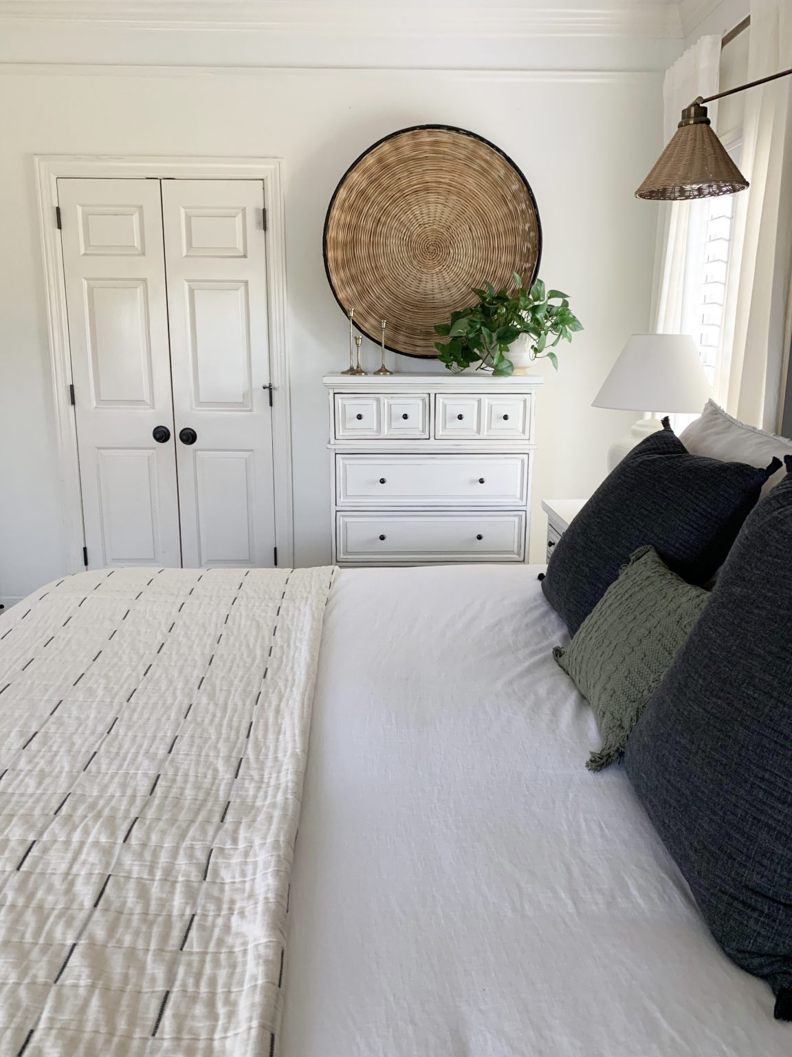 Master Bedroom Moody Barn Door Reveal | Bless This Nest