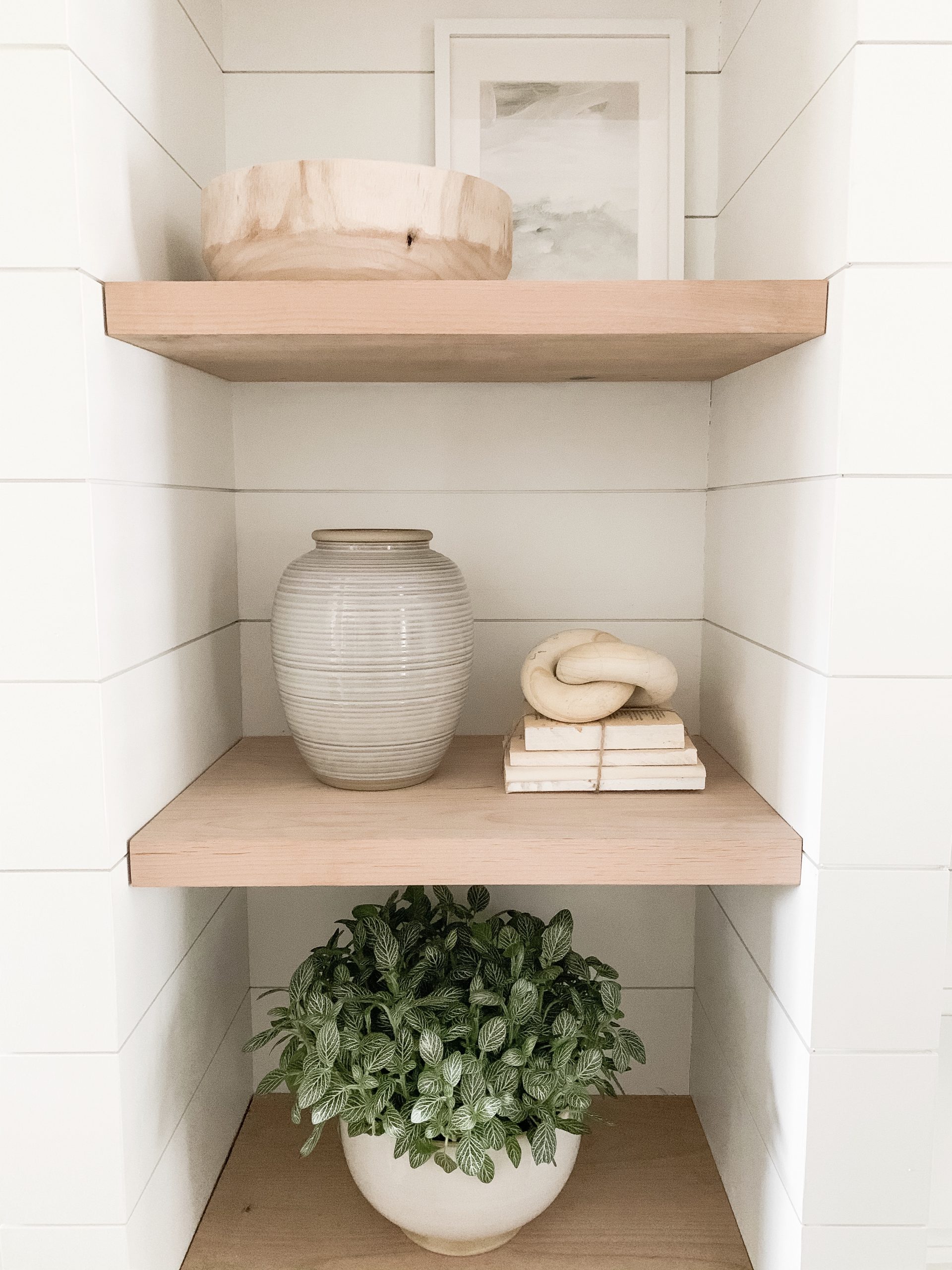 Shiplapped Media Built-Ins Tutorial | Bless This Nest