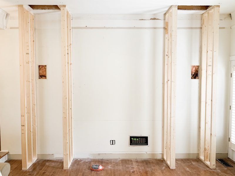 Shiplapped Media Built-Ins Tutorial | Bless This Nest