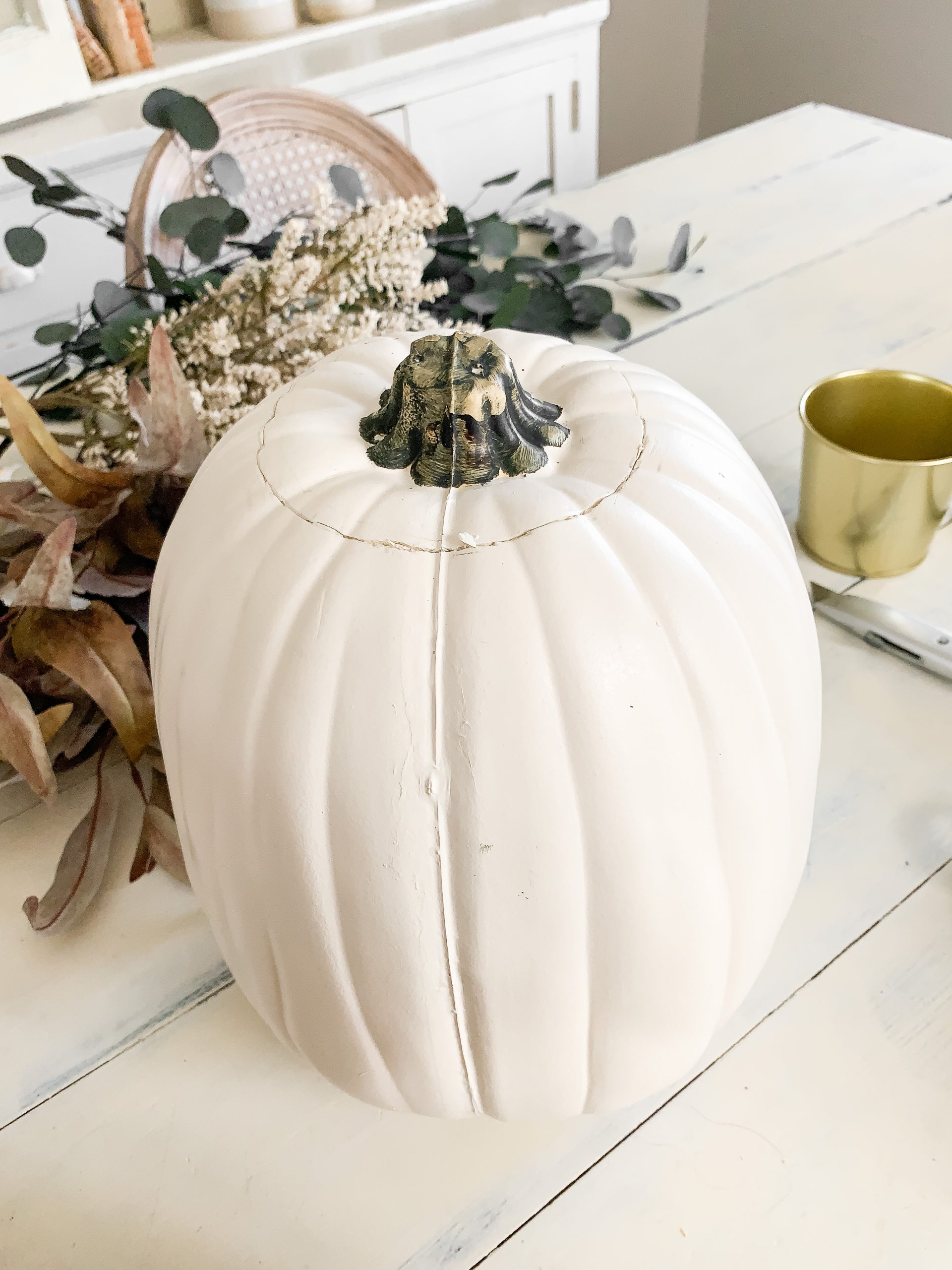 Fall DIY Pumpkin Vase | Bless This Nest