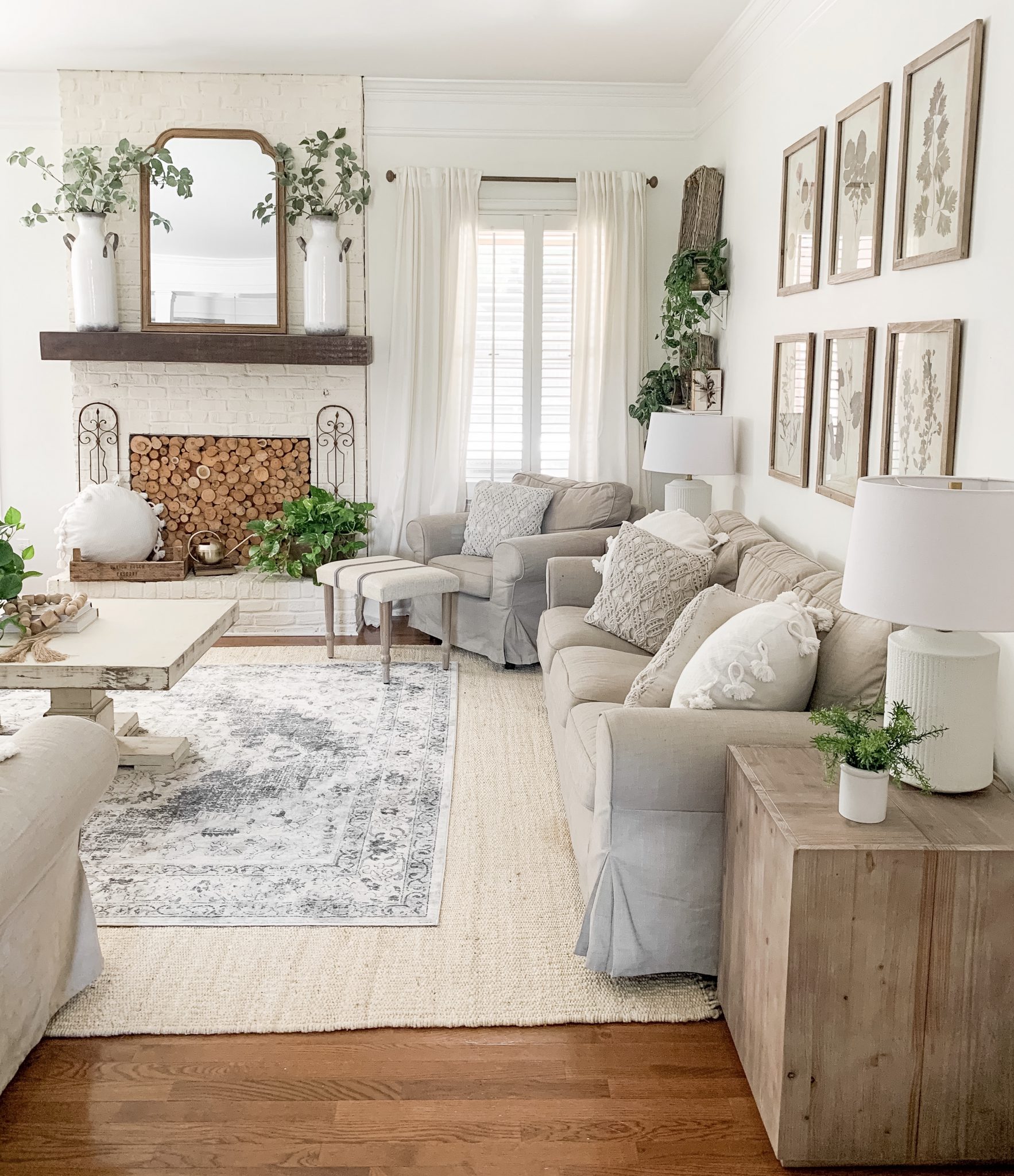 Alabaster Sherwin Williams Home Tour | Bless This Nest