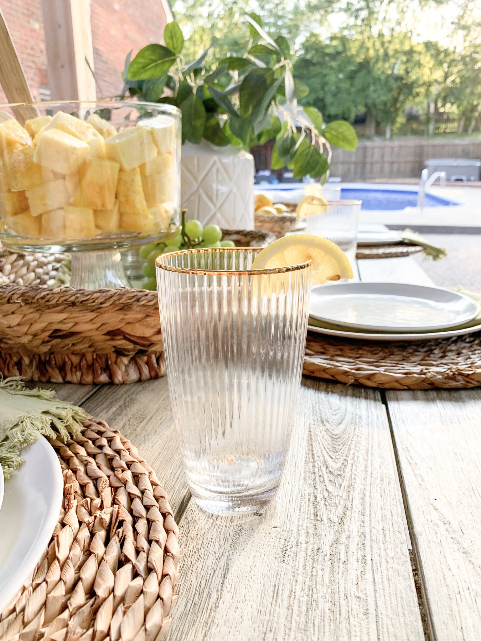 Outdoor Summer Tablescape + Patio Tour | Bless This Nest