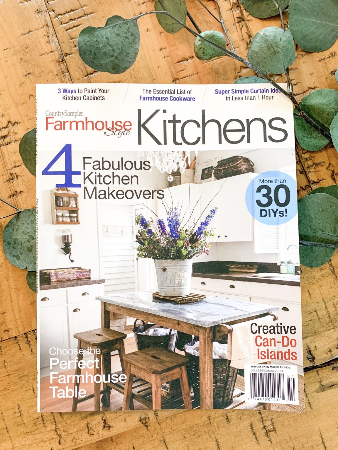 My DIY Burlap Sack Curtain Feature in Country Sampler Magazine