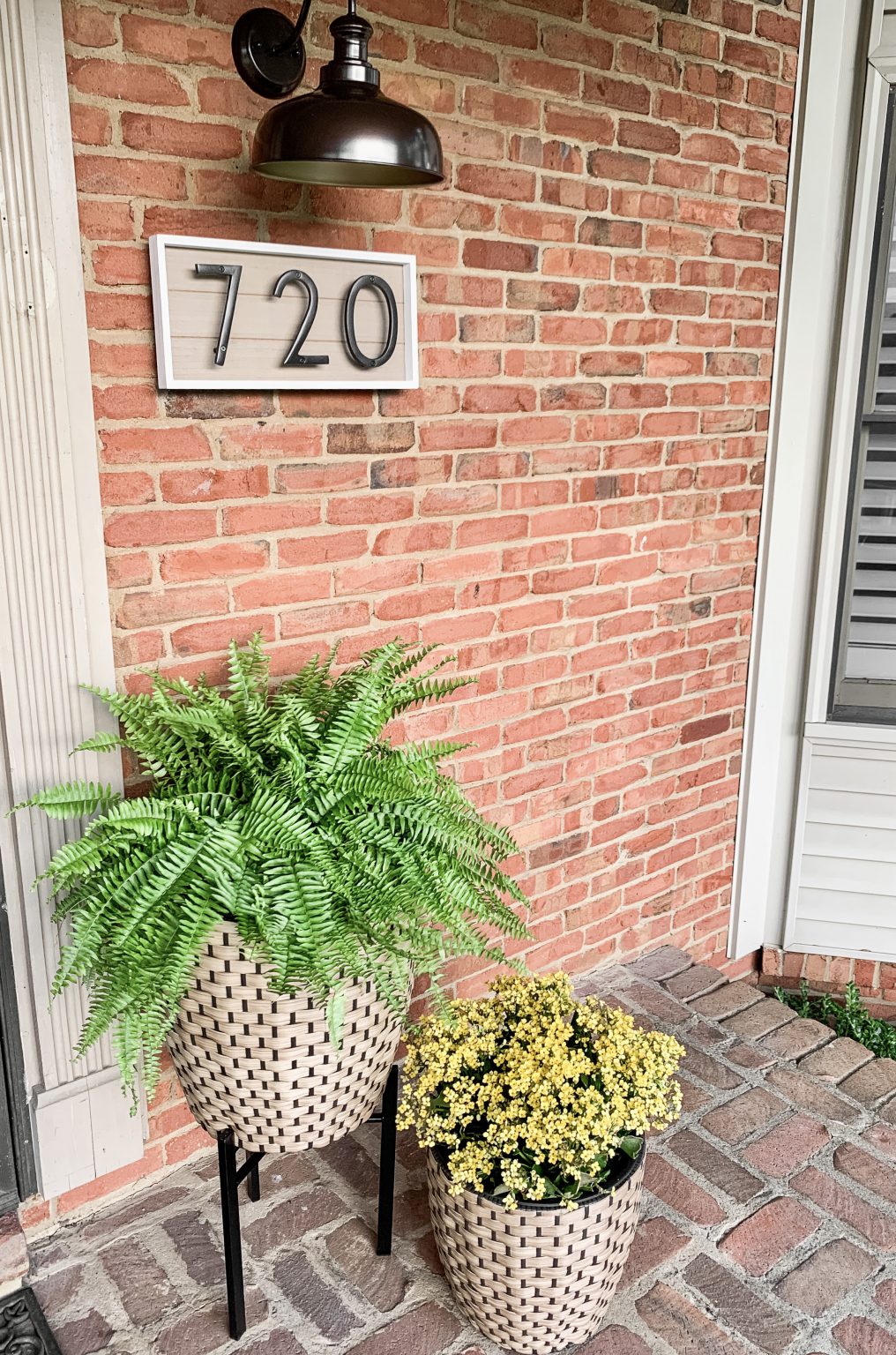 DIY Address Sign + Porch Refresh | Bless This Nest
