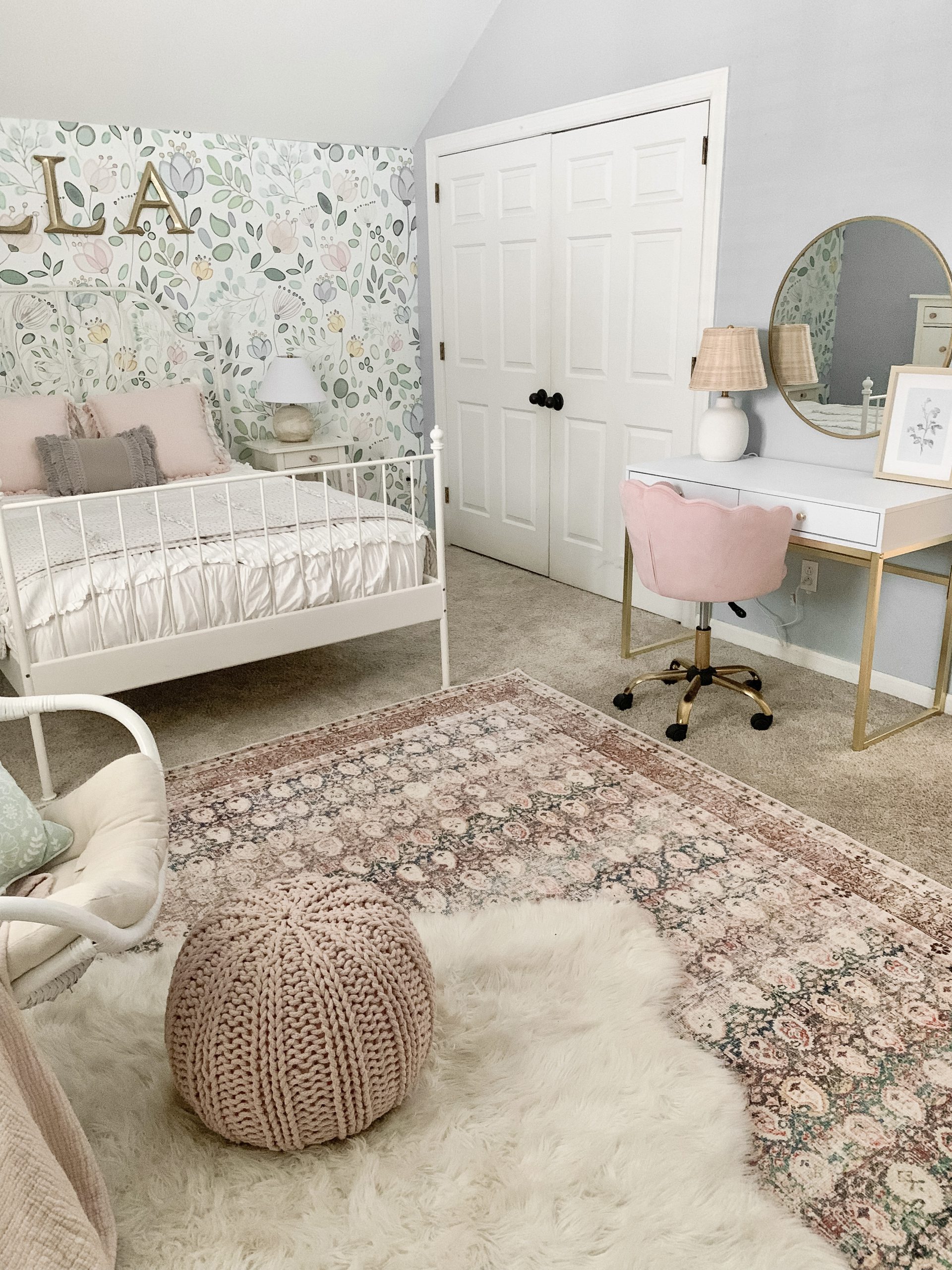 New Girl's Pink Rug + Tour Of My Daughter's Room | Bless This Nest