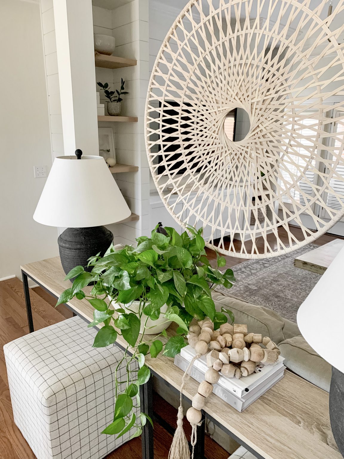 New Hanging Room Divider and Console Table | Bless This Nest