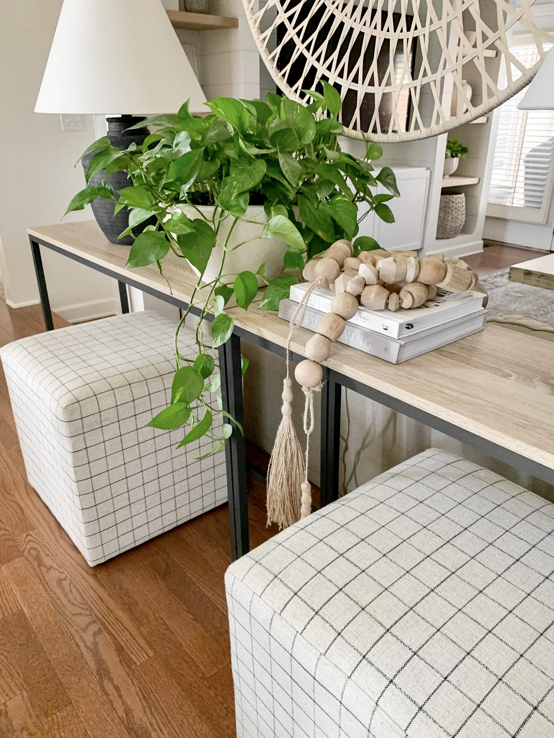 New Hanging Room Divider and Console Table | Bless This Nest