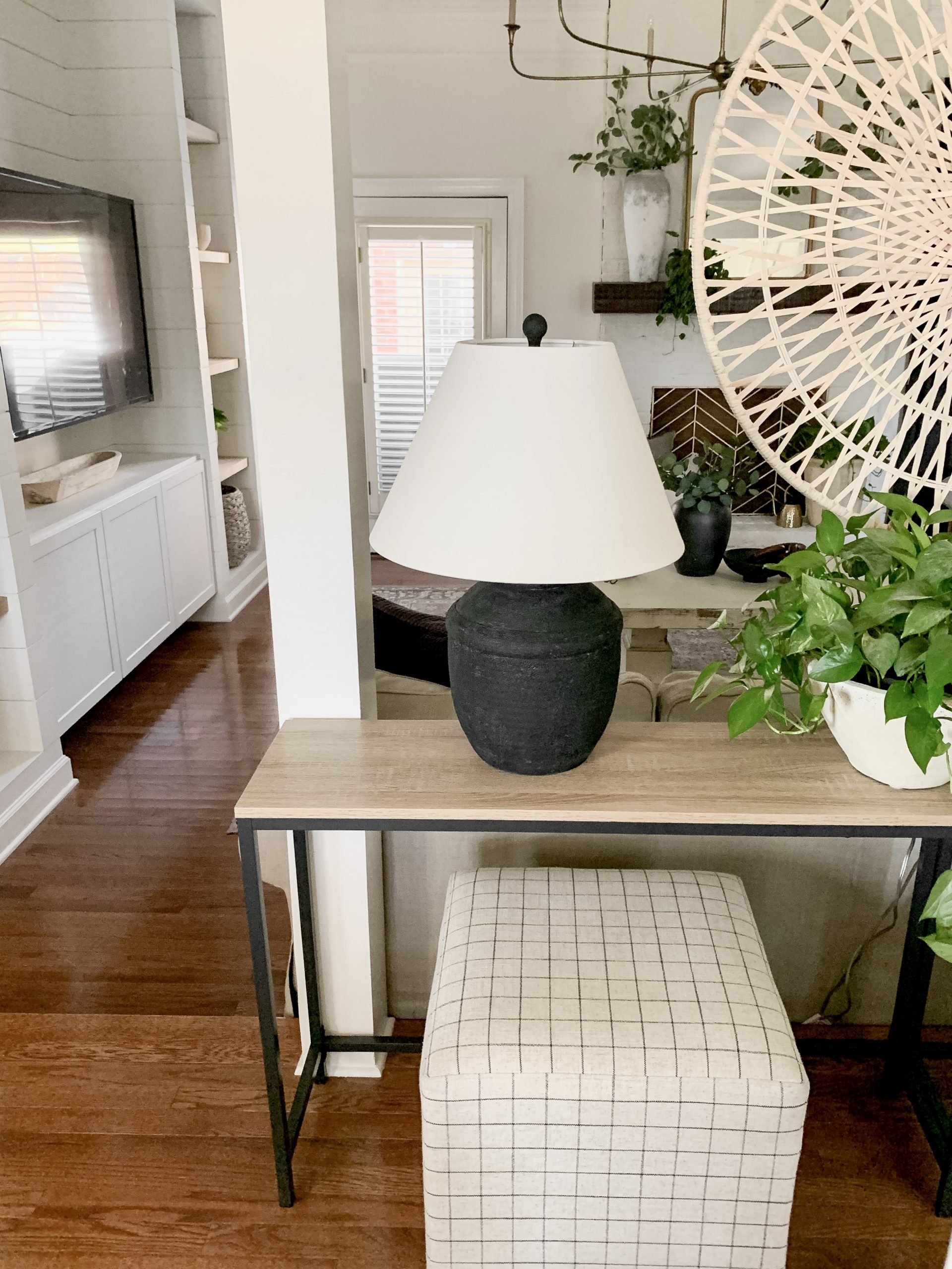 New Hanging Room Divider and Console Table | Bless This Nest