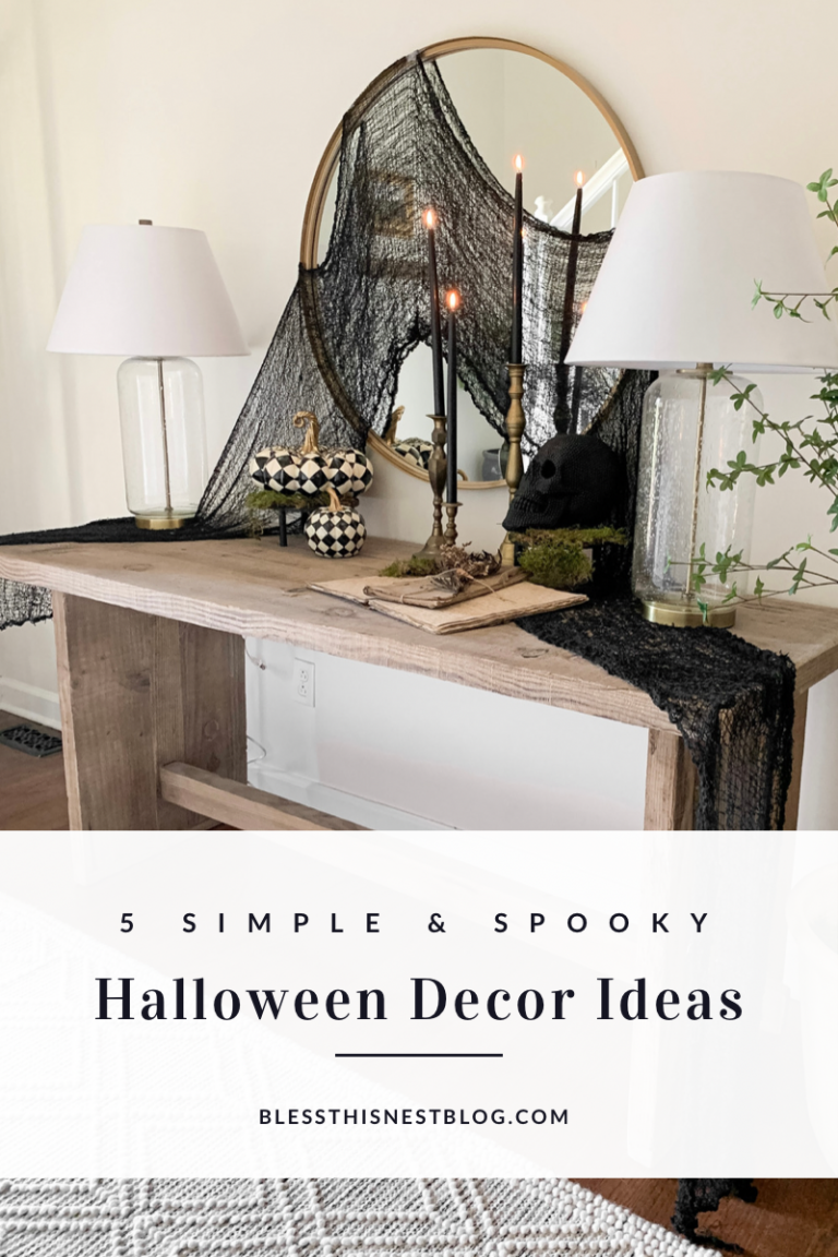 5 Spooky Halloween Decor Ideas | Bless This Nest