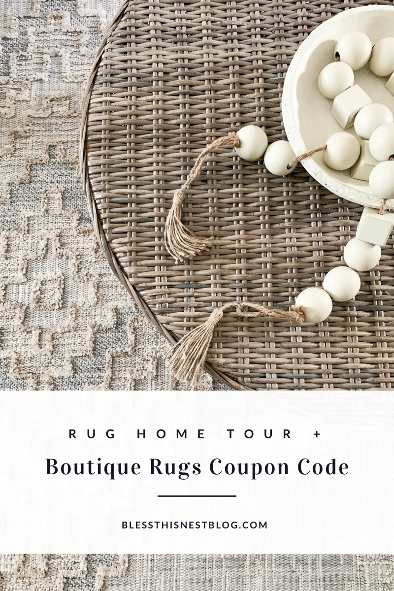 Huge Boutique Rugs Coupon Code + Rug Home Tour | Bless This Nest