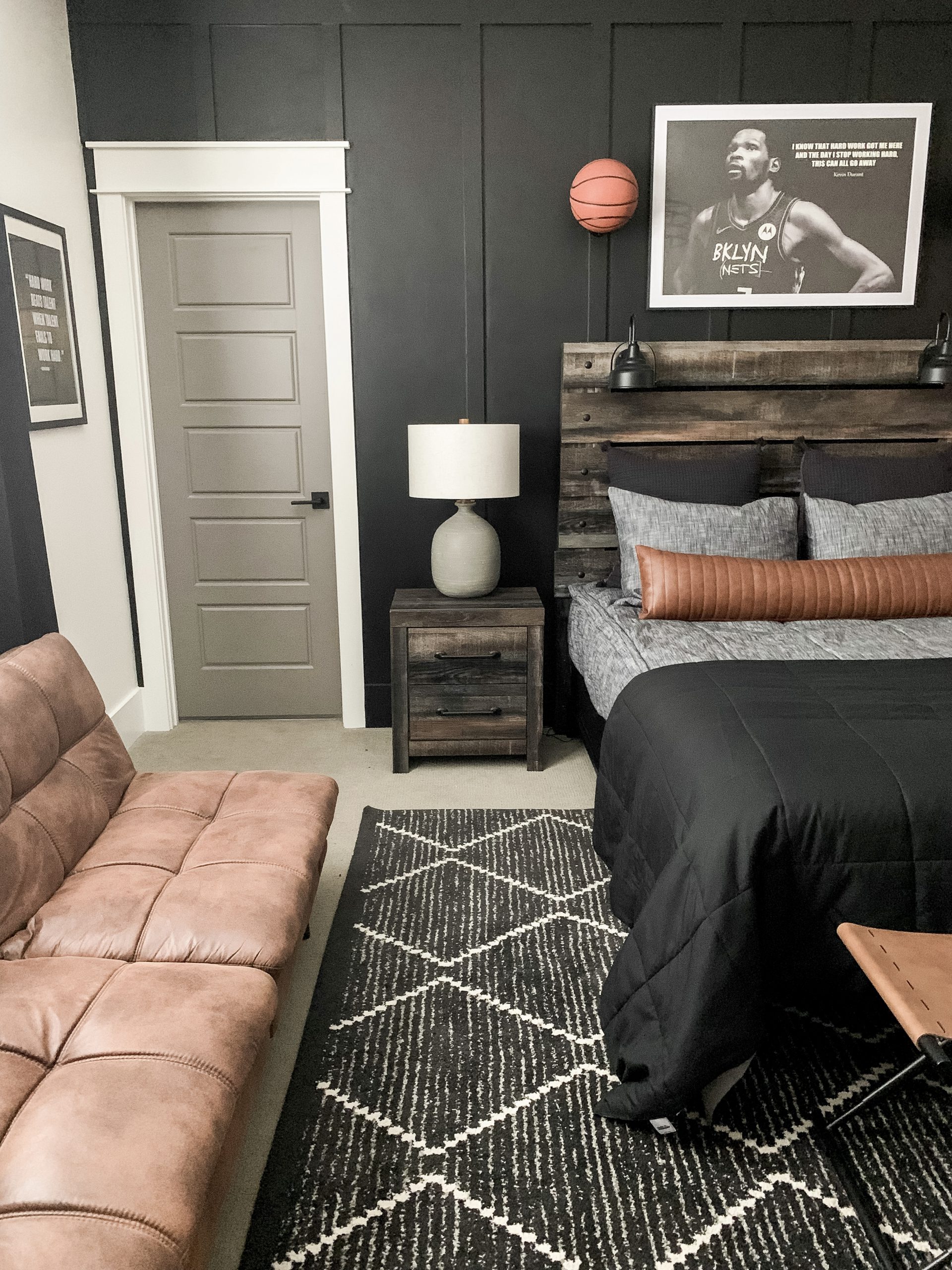 Teen Boy's Basketball Room Reveal | Bless This Nest