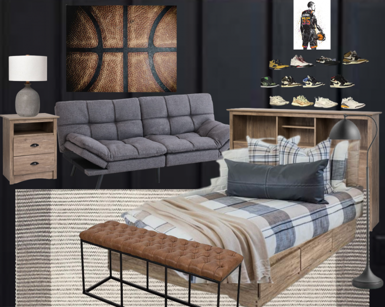 Teen Boy's Basketball Room Reveal | Bless This Nest
