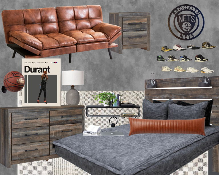 Teen Boy's Basketball Room Reveal | Bless This Nest