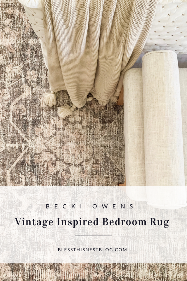 Vintage Inspired Bedroom Rug | Bless This Nest