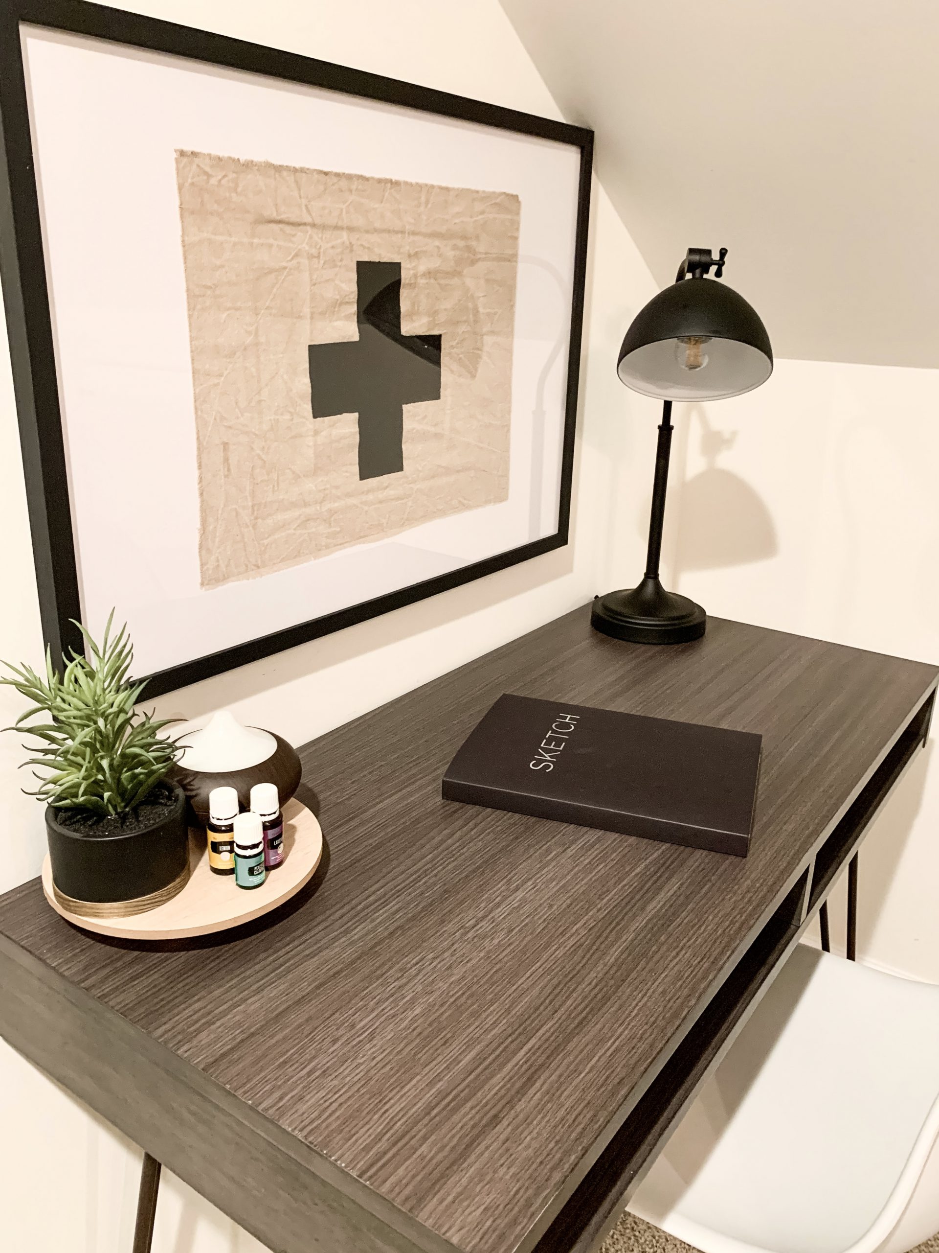 DIY Swiss Cross Banner + Boy's Desk Reveal | Bless This Nest