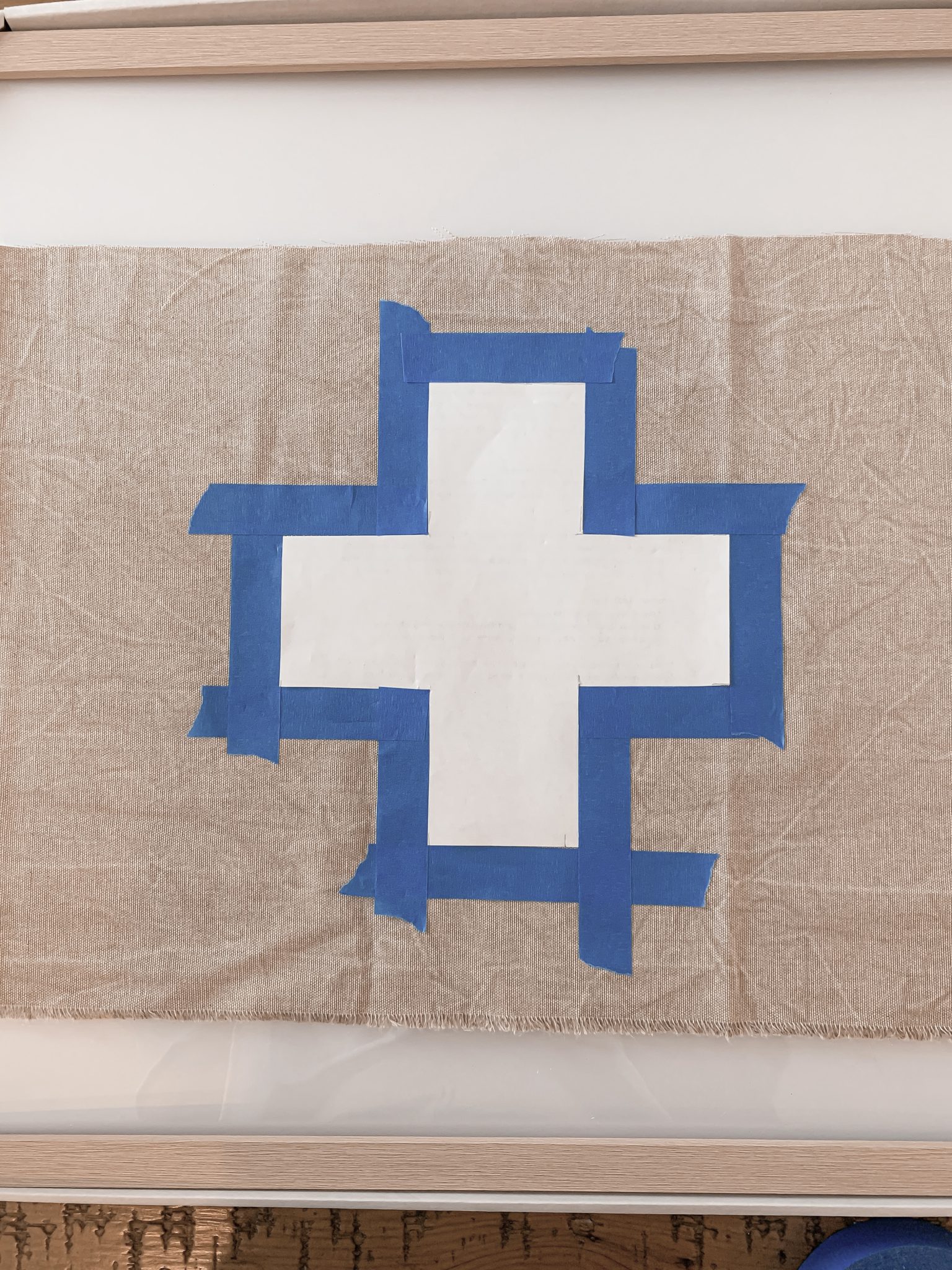 DIY Swiss Cross Banner + Boy's Desk Reveal | Bless This Nest