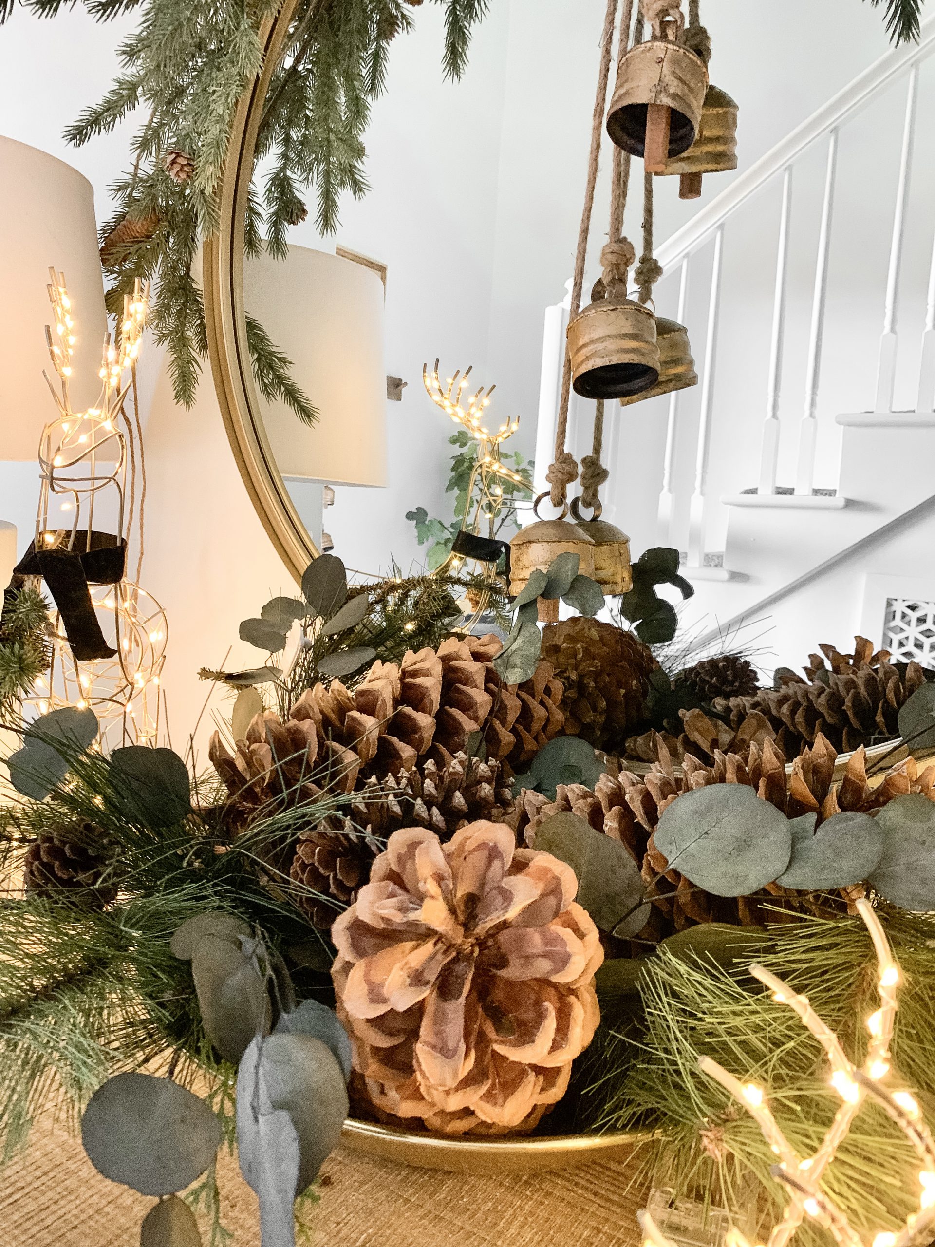 How To Add Garland To Your Mirror | Bless This Nest