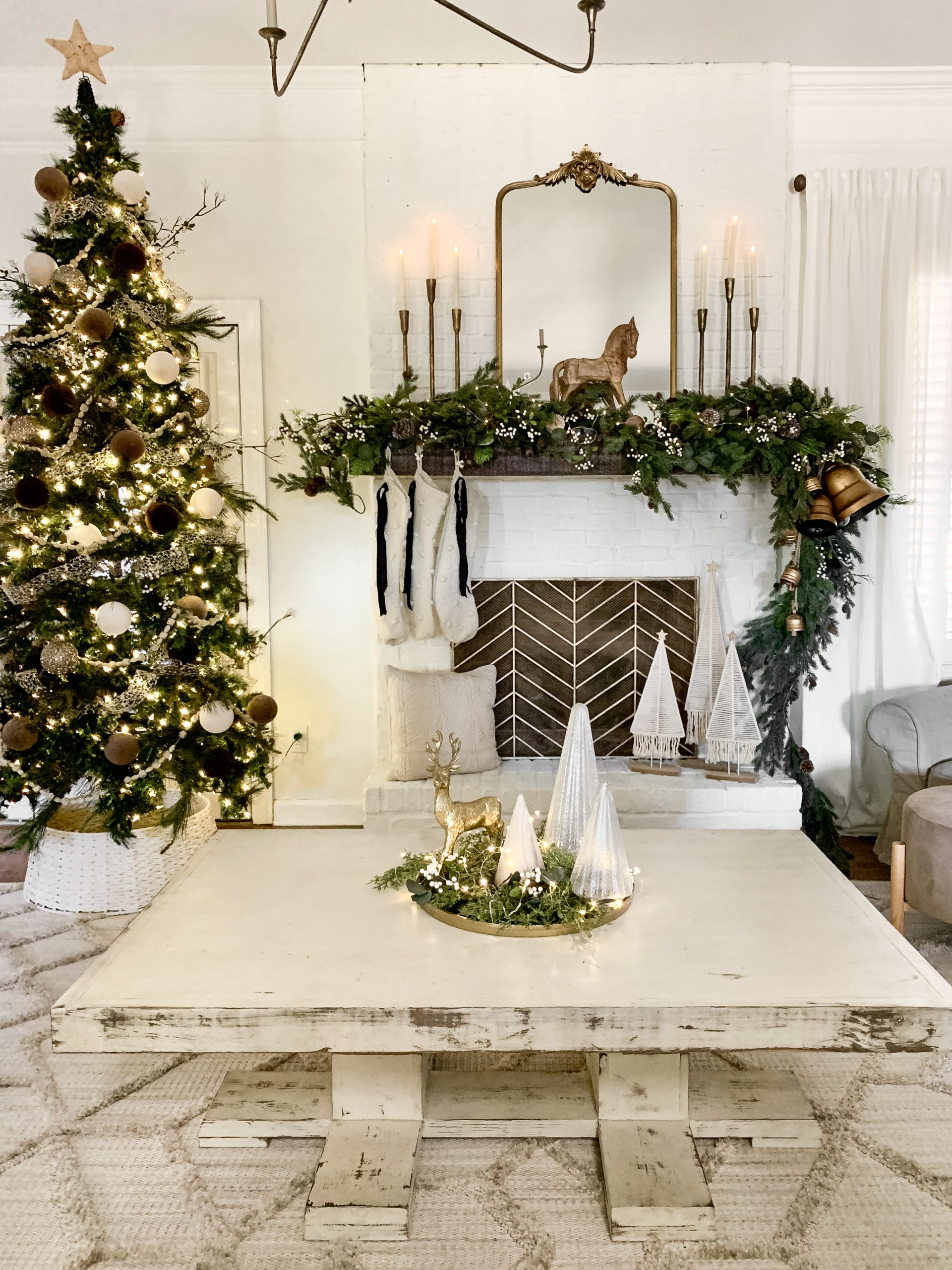 5 Festive Christmas Living Room Decor Ideas | Bless This Nest
