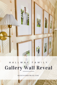 Hallway Family Gallery Wall Reveal | Bless This Nest