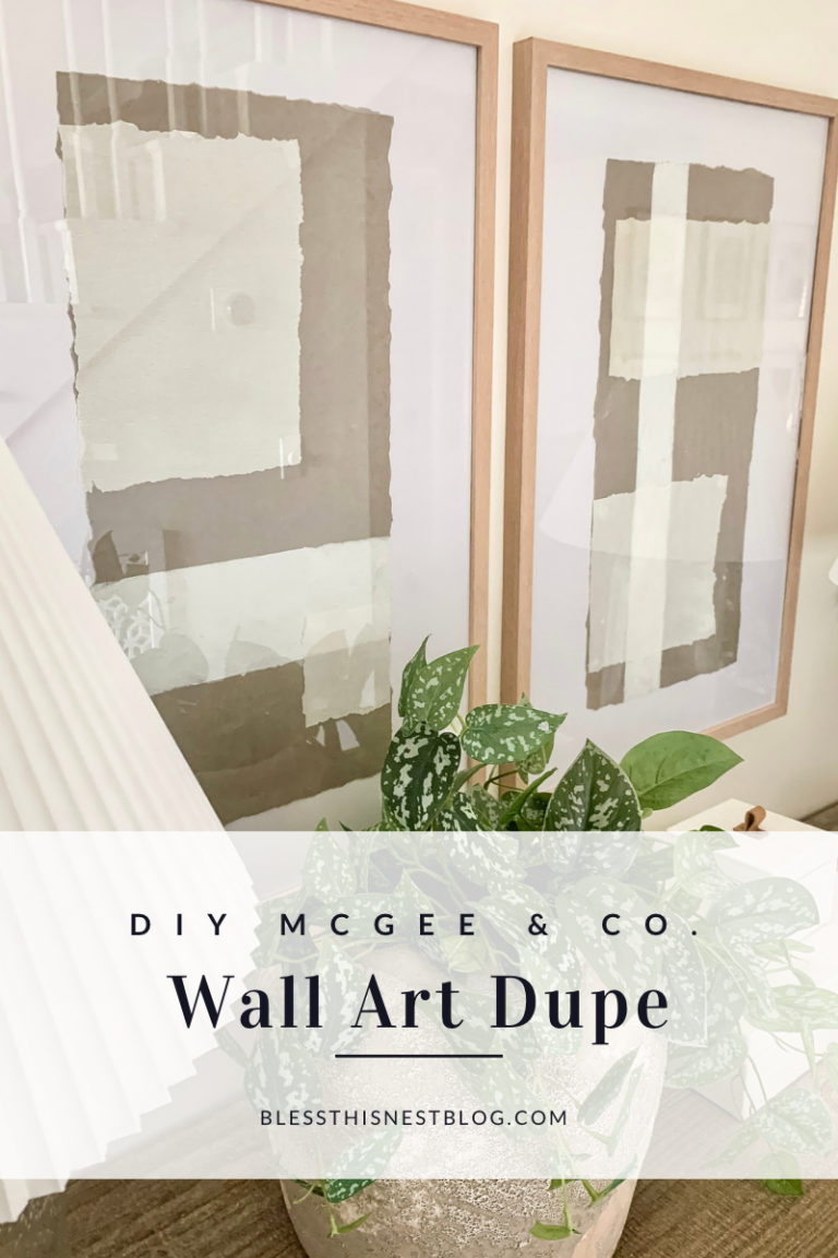 DIY McGee & Co. Wall Art Dupe | Bless This Nest
