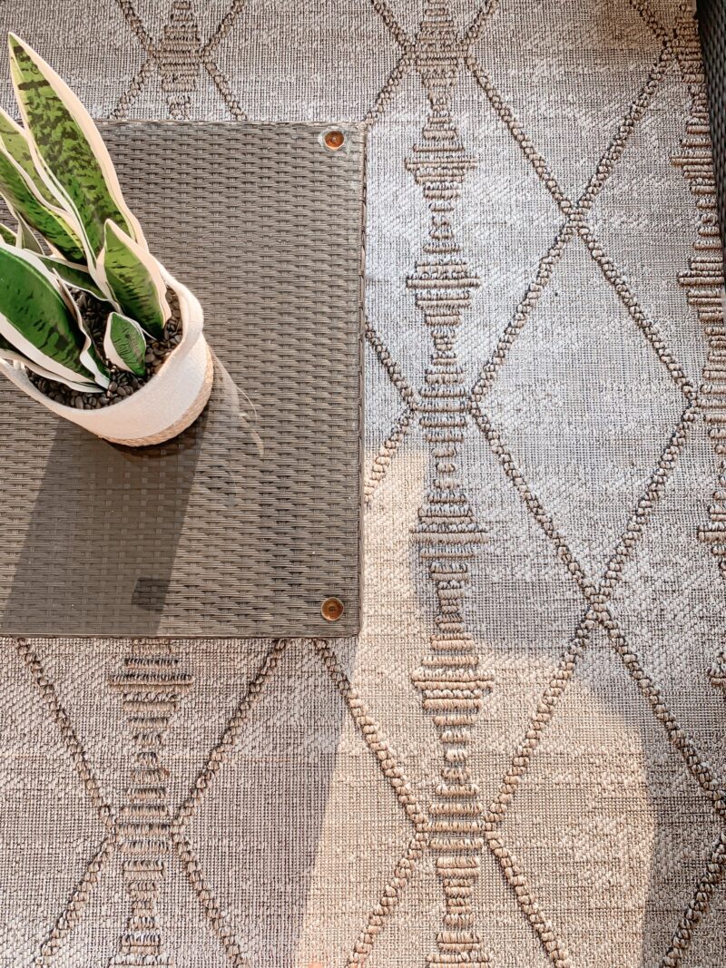 The Perfect Neutral Rug For Your Outdoor Space | Bless This Nest