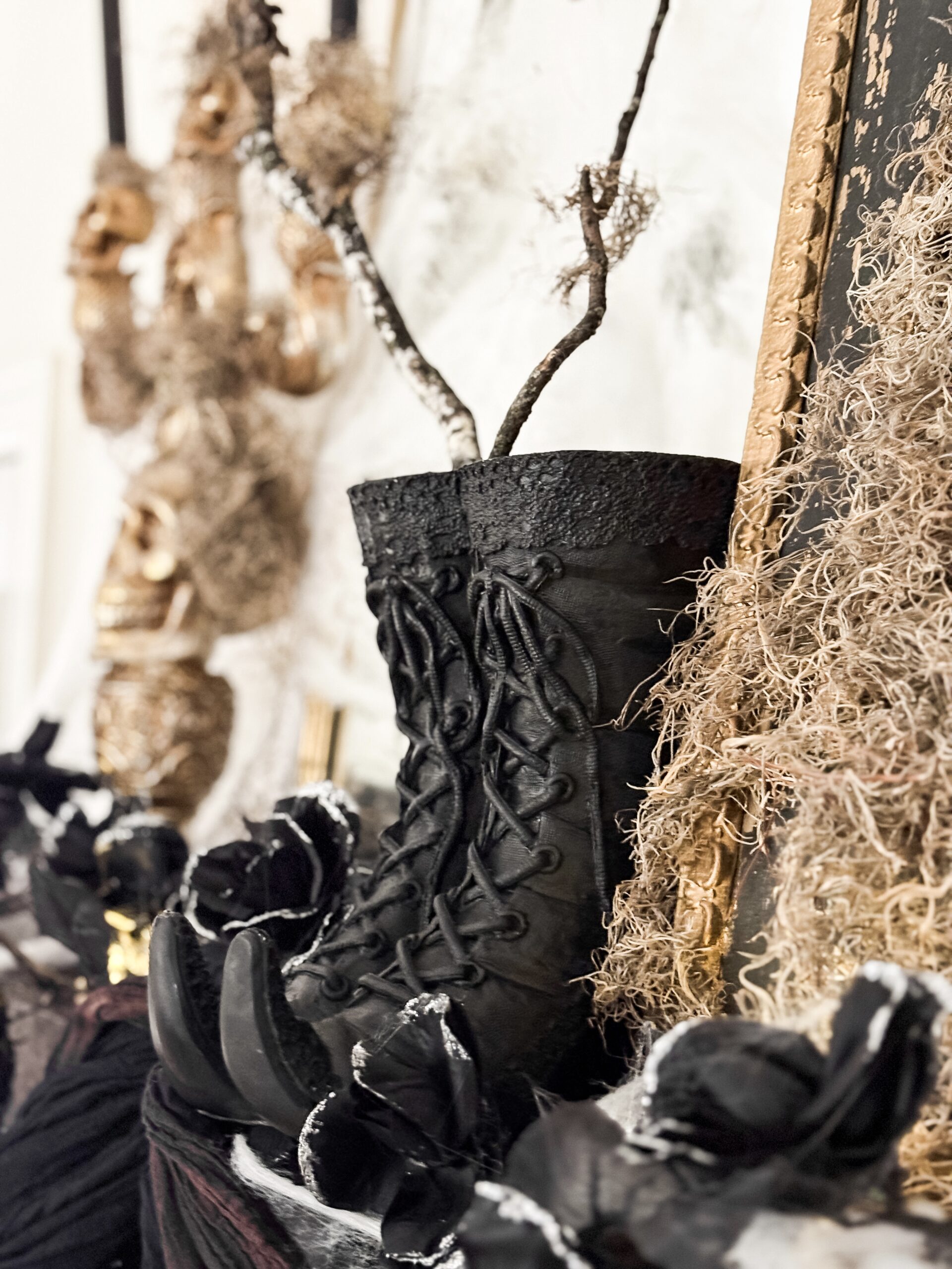 Spooky Halloween Mantle- 5 Items To Elevate Your Existing Decor | Bless ...