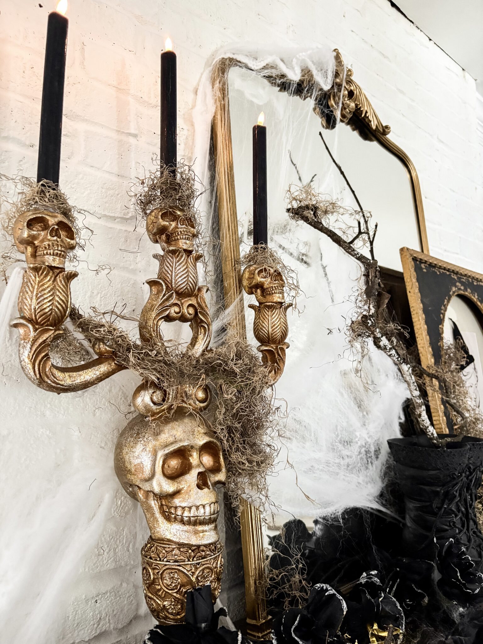 Spooky Halloween Mantle- 5 Items To Elevate Your Existing Decor | Bless ...