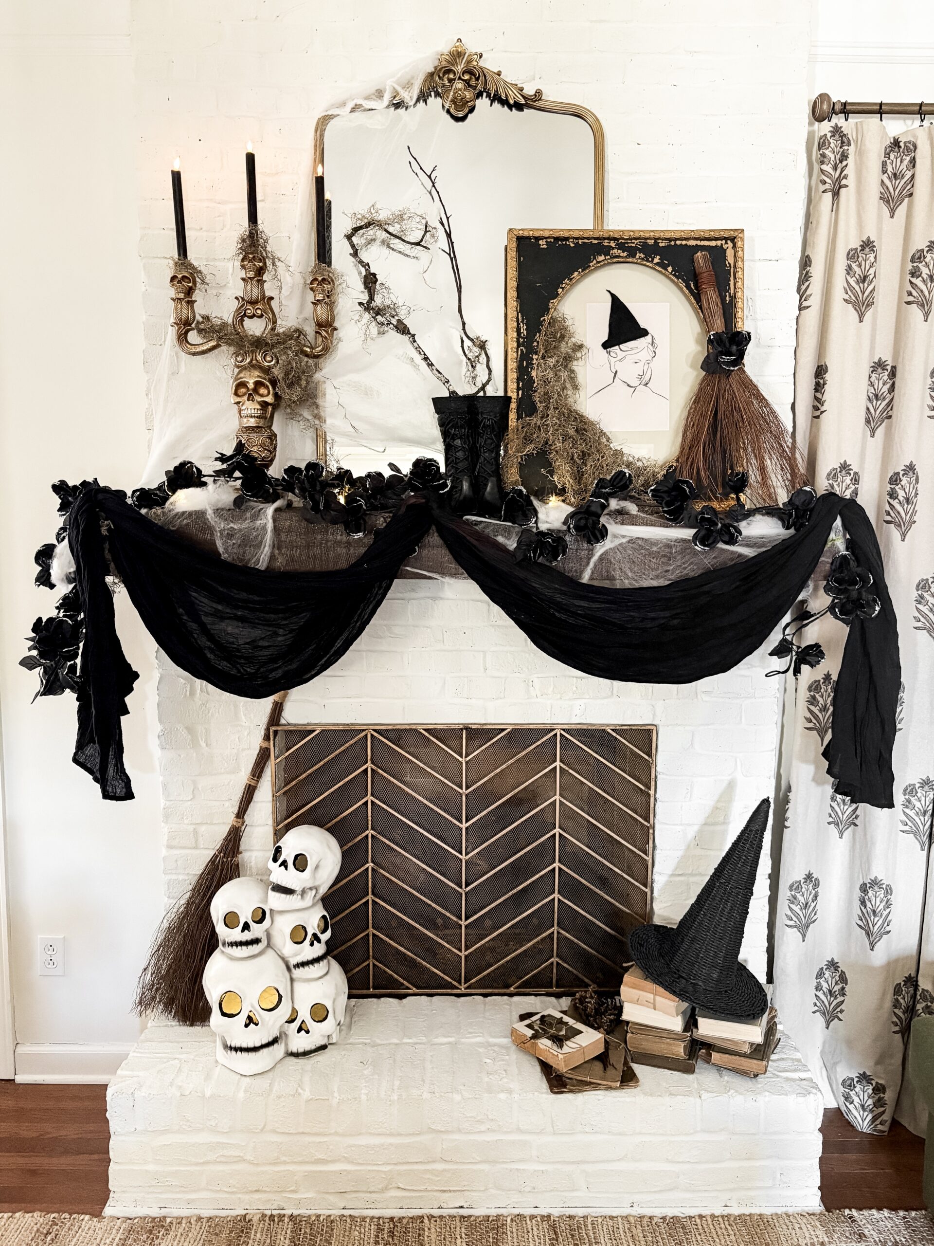 Spooky Halloween Mantle- 5 Items To Elevate Your Existing Decor | Bless ...