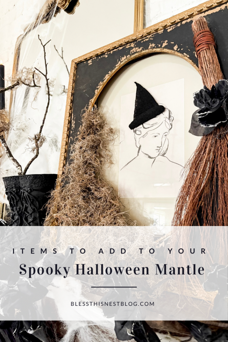 Spooky Halloween Mantle- 5 Items To Elevate Your Existing Decor | Bless ...